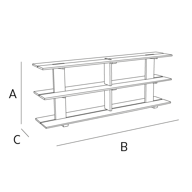 ELM WOOD SHELVING UNIT WITH THREE SHELVES | Zara Home United Kingdom