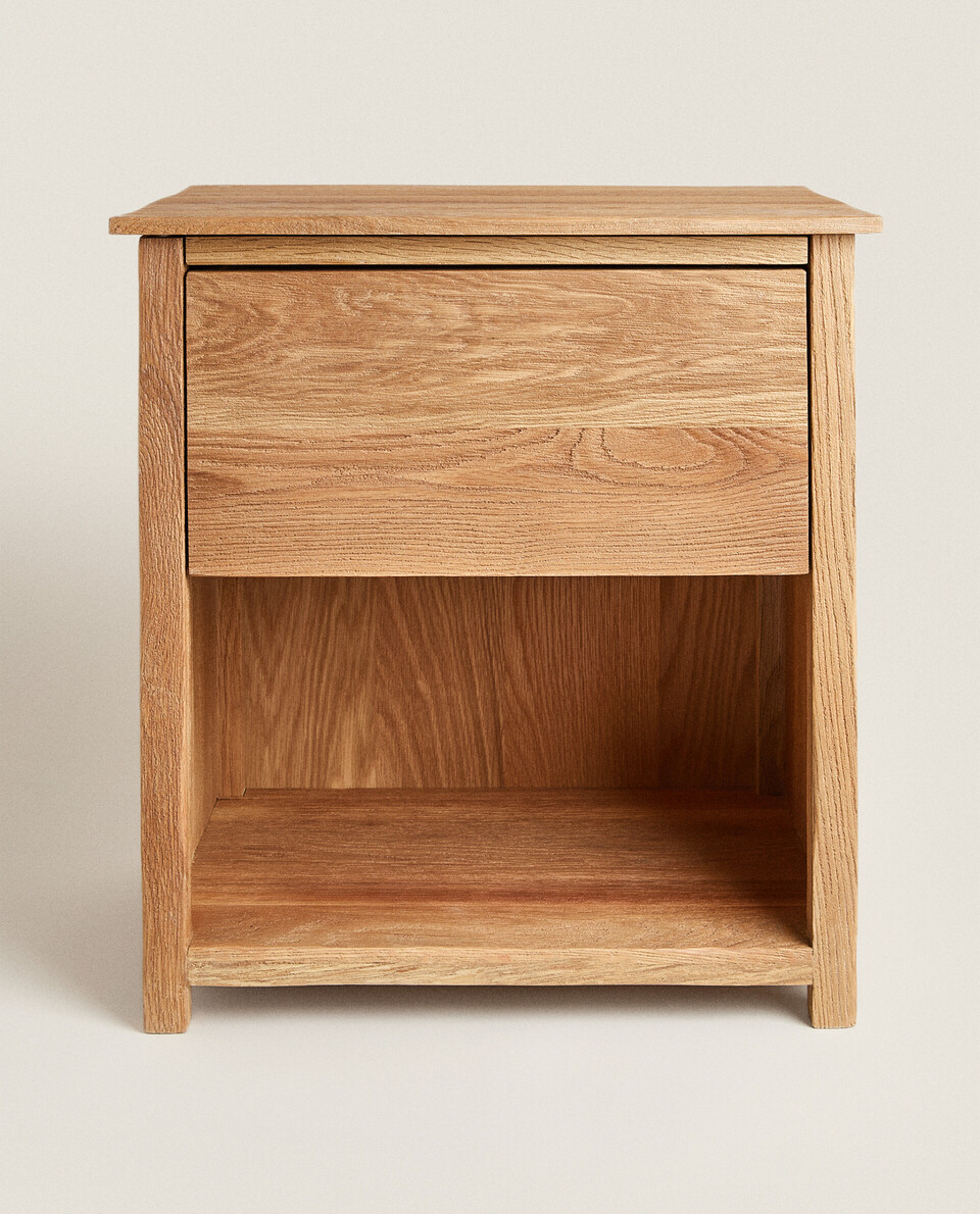 OAK WOOD BEDSIDE TABLE - null | Zara Home United States of America OAK WOOD BEDSIDE TABLE - null | Zara Home United States of America