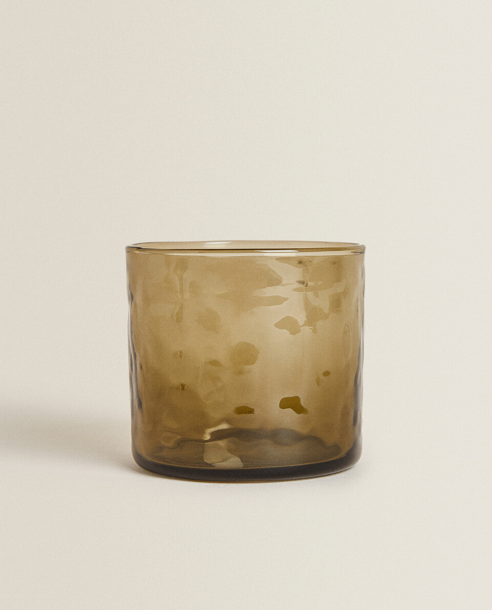 Hammered Glass Tumbler Null Zara Home United Kingdom