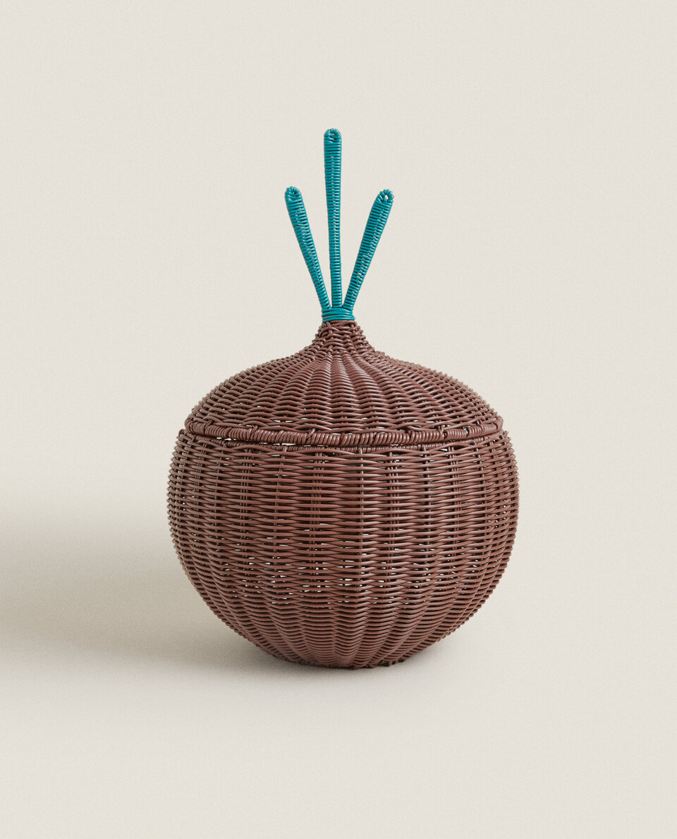 ONION BASKET WITH LID | Zara Home UAE - DUBAI/SHARJAH/AJMAN/UAQ/FUJAIRAH