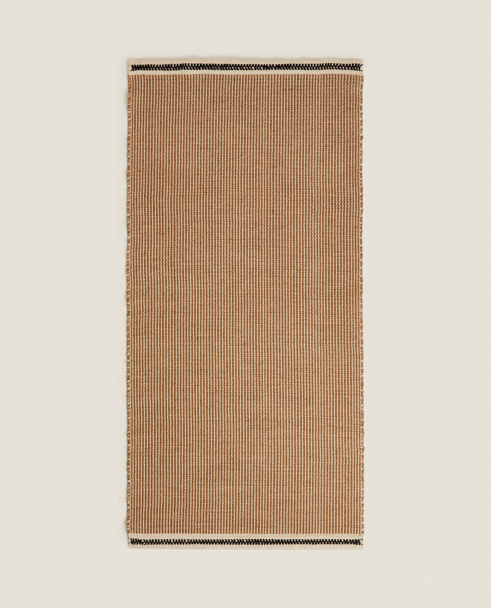 NON SLIP STRIPED JUTE RUG Zara Home United Kingdom NON SLIP STRIPED JUTE RUG Zara Home United Kingdom