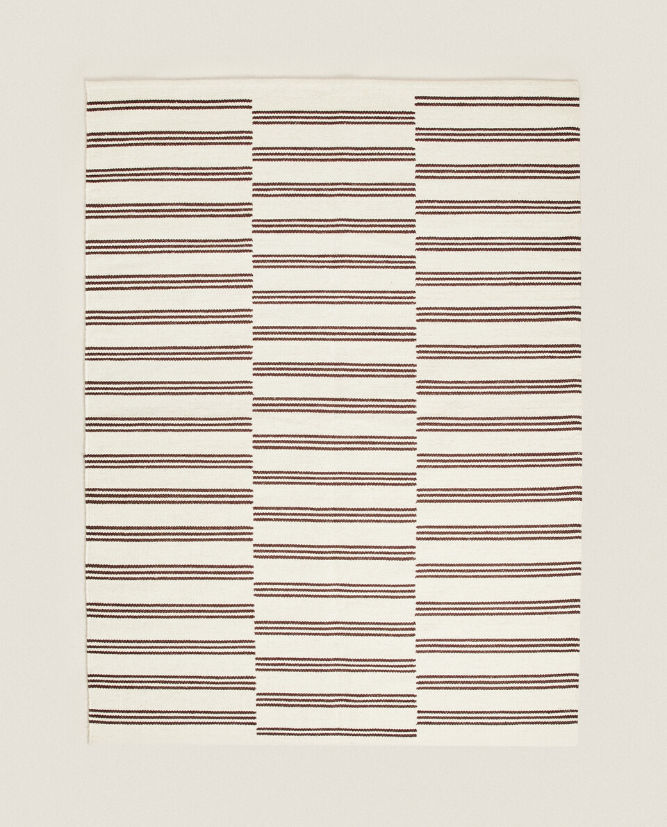 STRIPED WOOL BLEND RUG | Zara Home UAE - DUBAI/SHARJAH/AJMAN/UAQ/FUJAIRAH