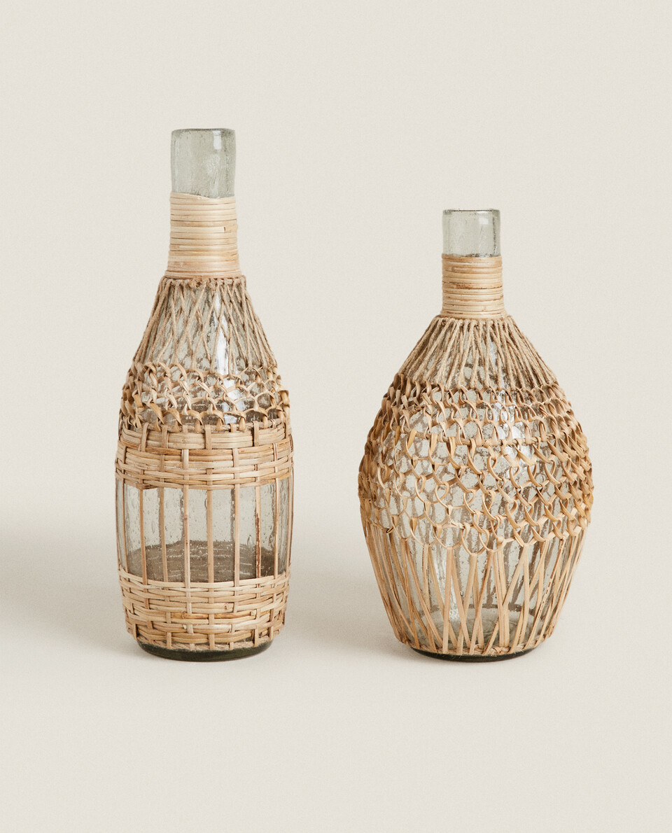 Glass Vase With Net Zara Home ไทย
