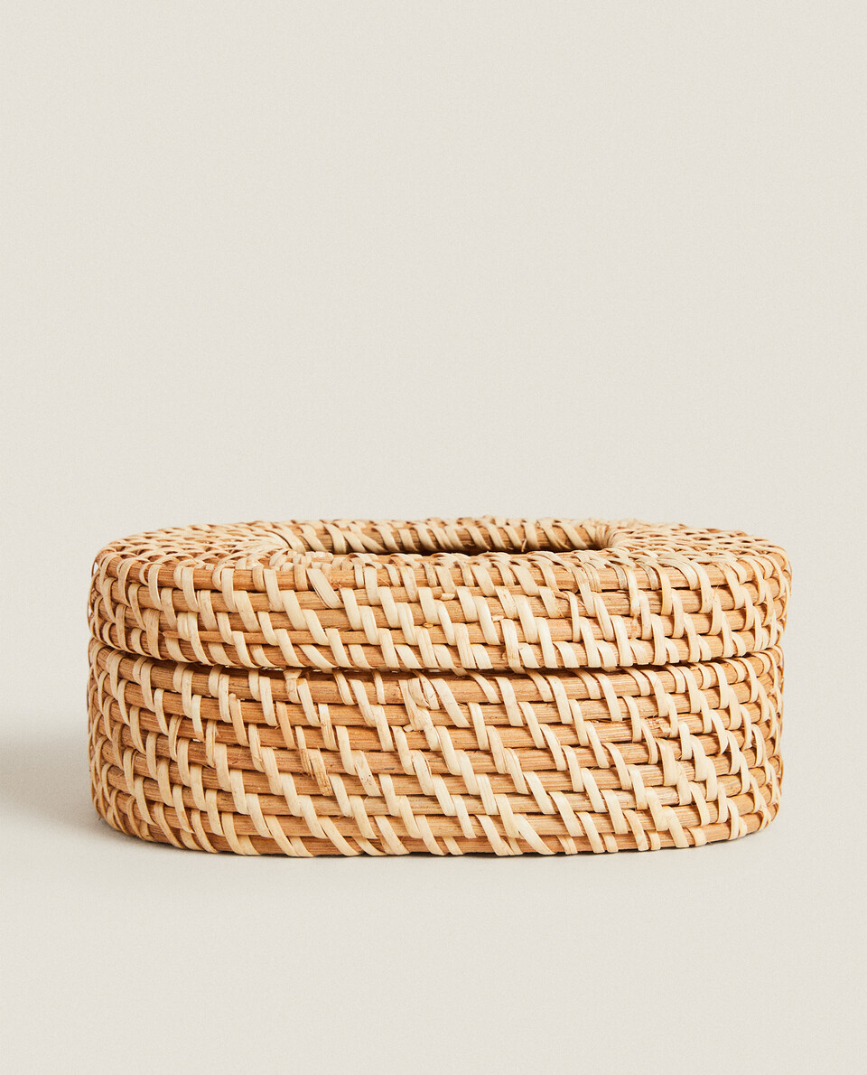 RATTAN BABY WIPE HOLDER Zara Home United Kingdom RATTAN BABY WIPE HOLDER Zara Home United Kingdom