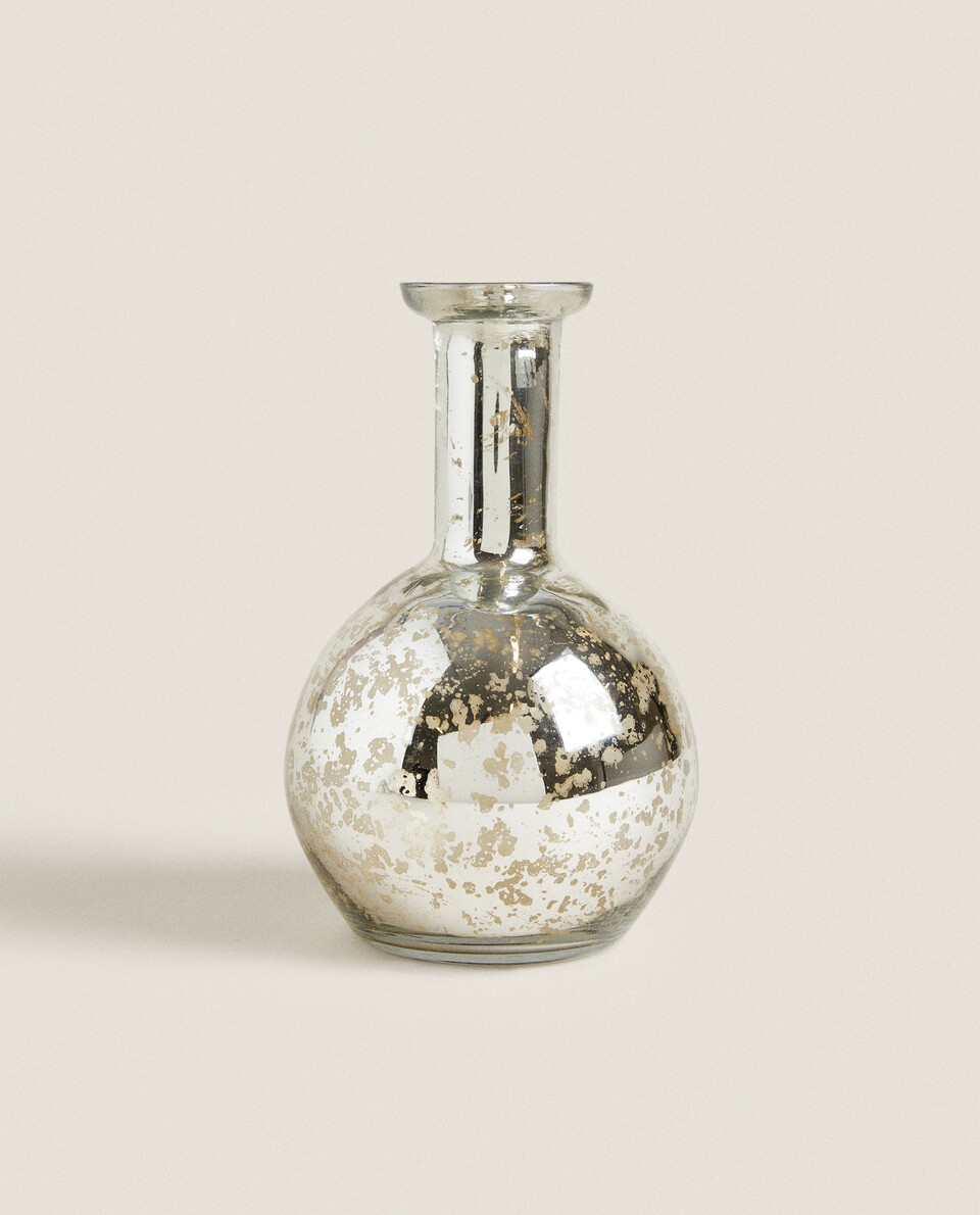 Christmas Mercurised Glass Vase Zara Home Uae Abu Dhabial Ainras