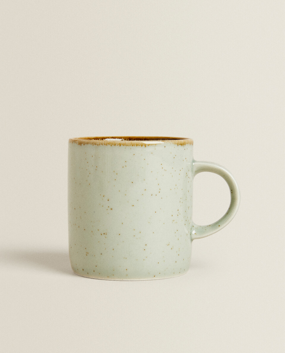 PORCELAIN MUG WITH ANTIQUE FINISH RIM | Zara Home United States of America