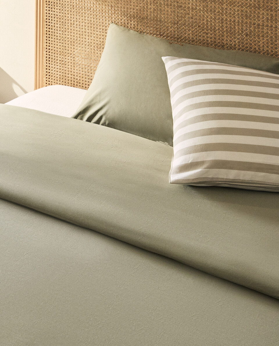 SET OF PERCALE SHEETS (200 THREAD COUNT) | Zara Home Worldwide