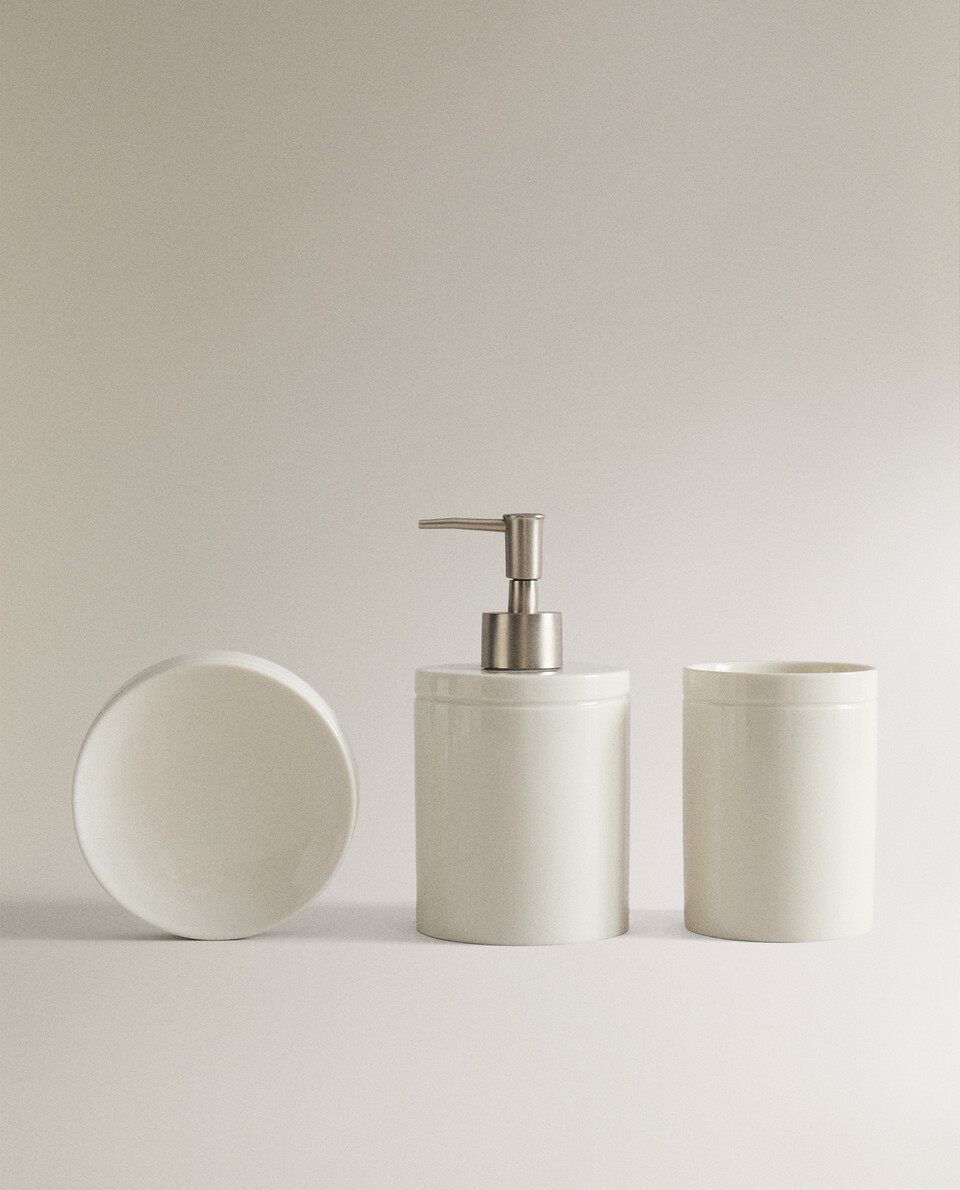 WHITE CERAMIC BATHROOM SET | Zara Home Worldwide
