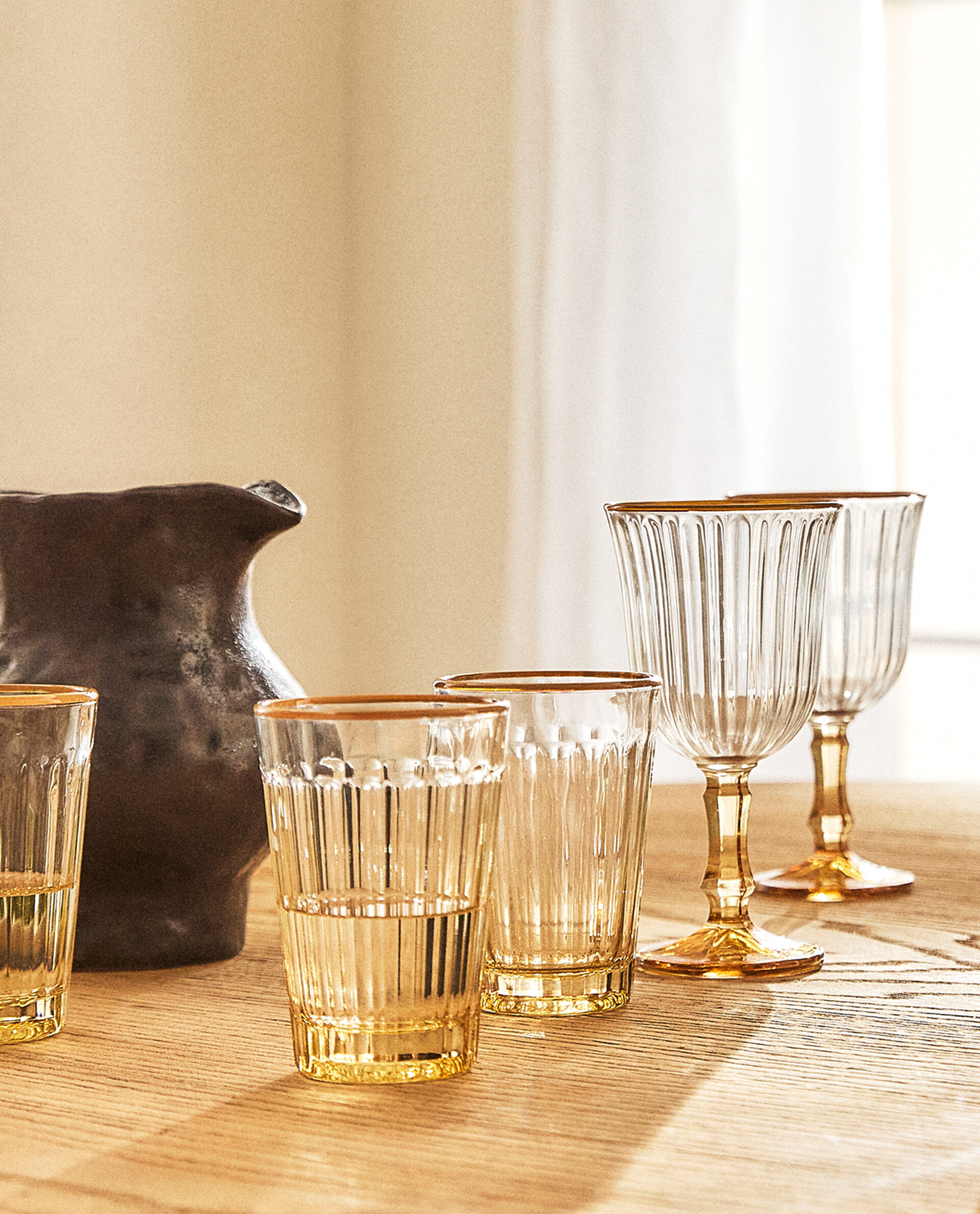 RAISED GLASSWARE SET WITH RIM - Sets - GLASSWARE - DINING - NEW ...