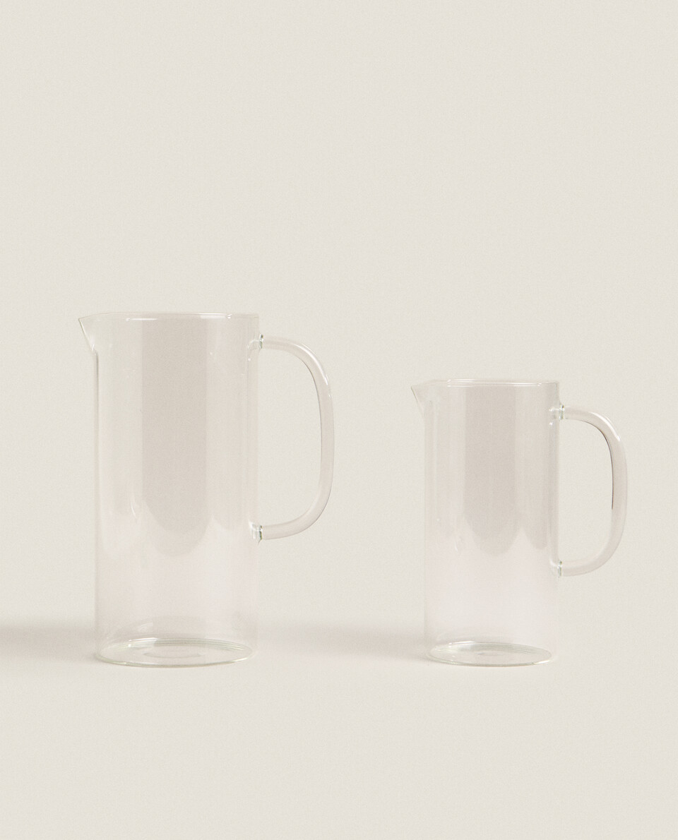 CYLINDRICAL BOROSILICATE GLASS JUG | Zara Home Hong Kong Sar / 香港特別行政區