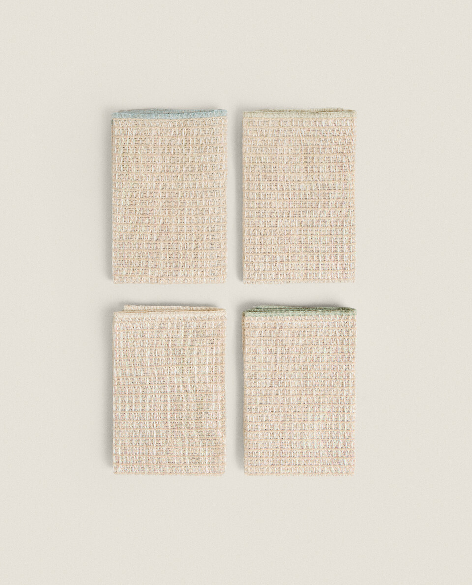 Linen Cleaning Cloths Pack Of 2 Zara Home Uae Abu Dhabial Ain