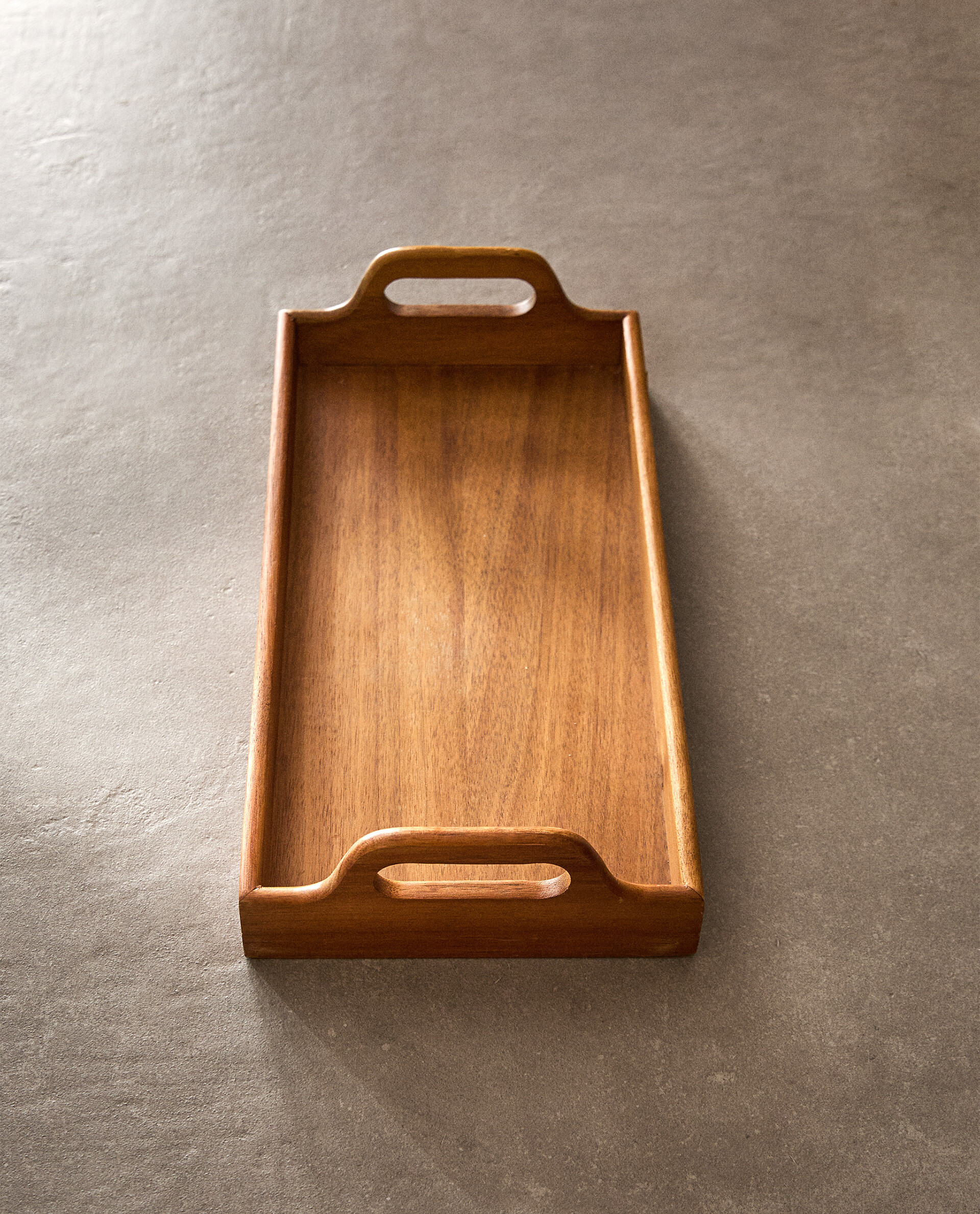 WOODEN TRAY WITH HANDLES | Zara Home United States of America