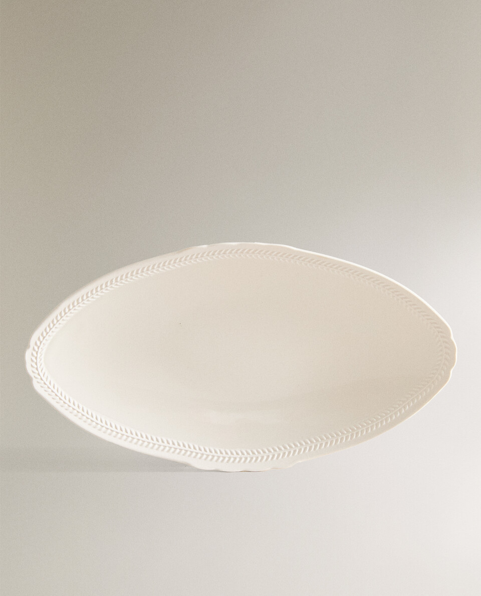 CERAMIC BATHROOM TRAY WITH BORDER | Zara Home United States of America