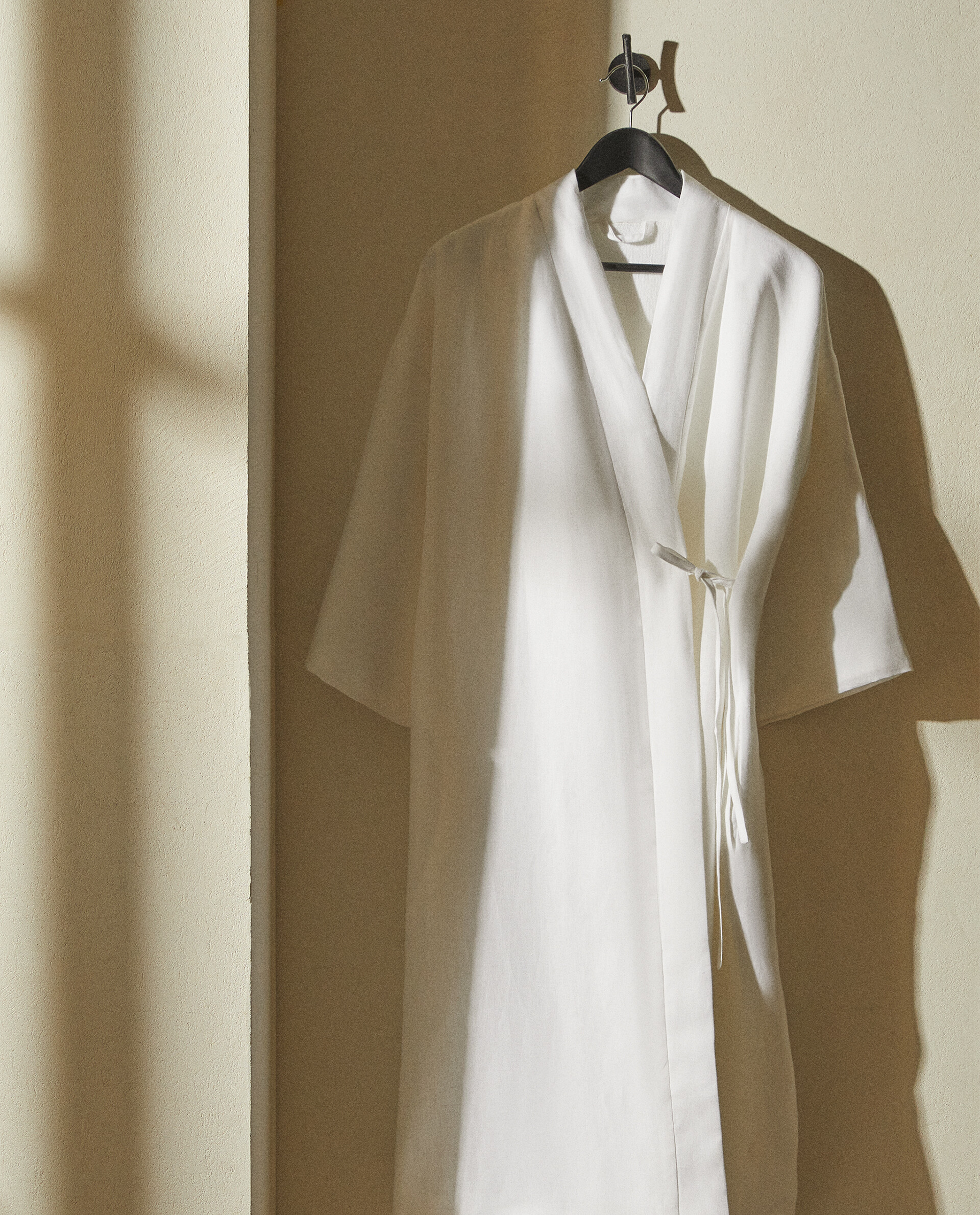Washed Linen Dressing Gown Zara Home United Kingdom