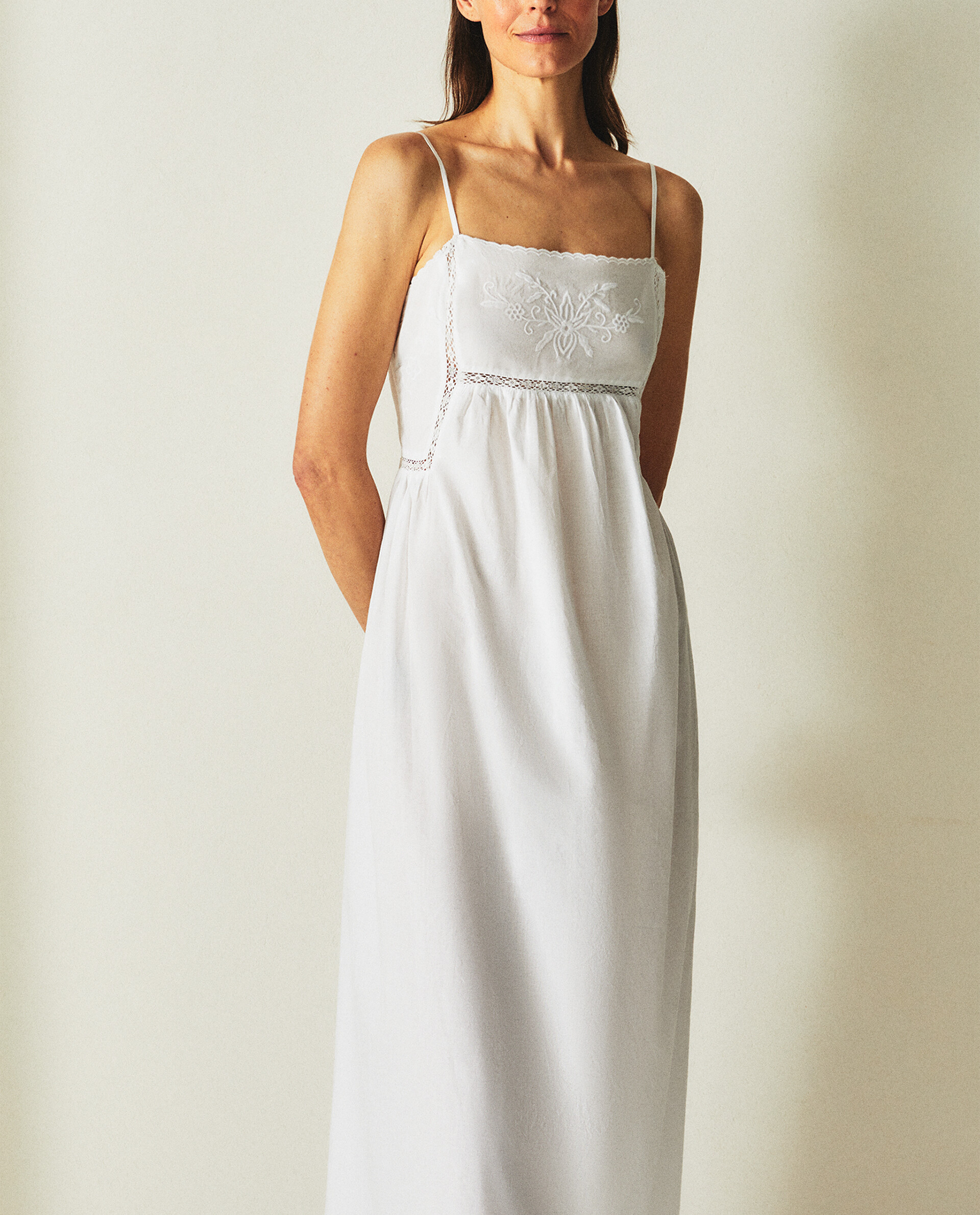 FLORAL EMBROIDERY NIGHTGOWN | Zara Home United States of America