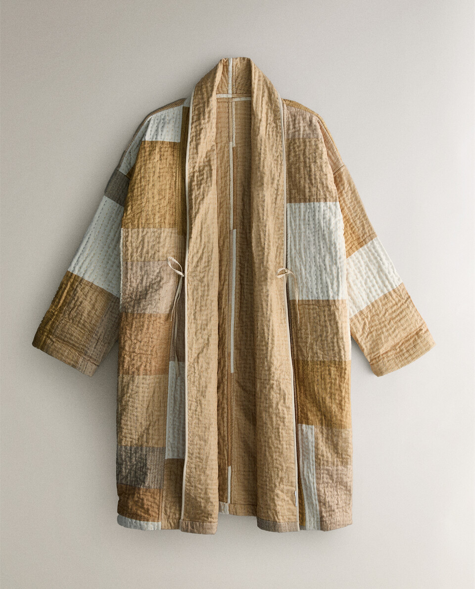 PATCHWORK DRESSING GOWN | Zara Home UAE - ABU DHABI/AL AIN/RAS AL-KHAIMAH‎
