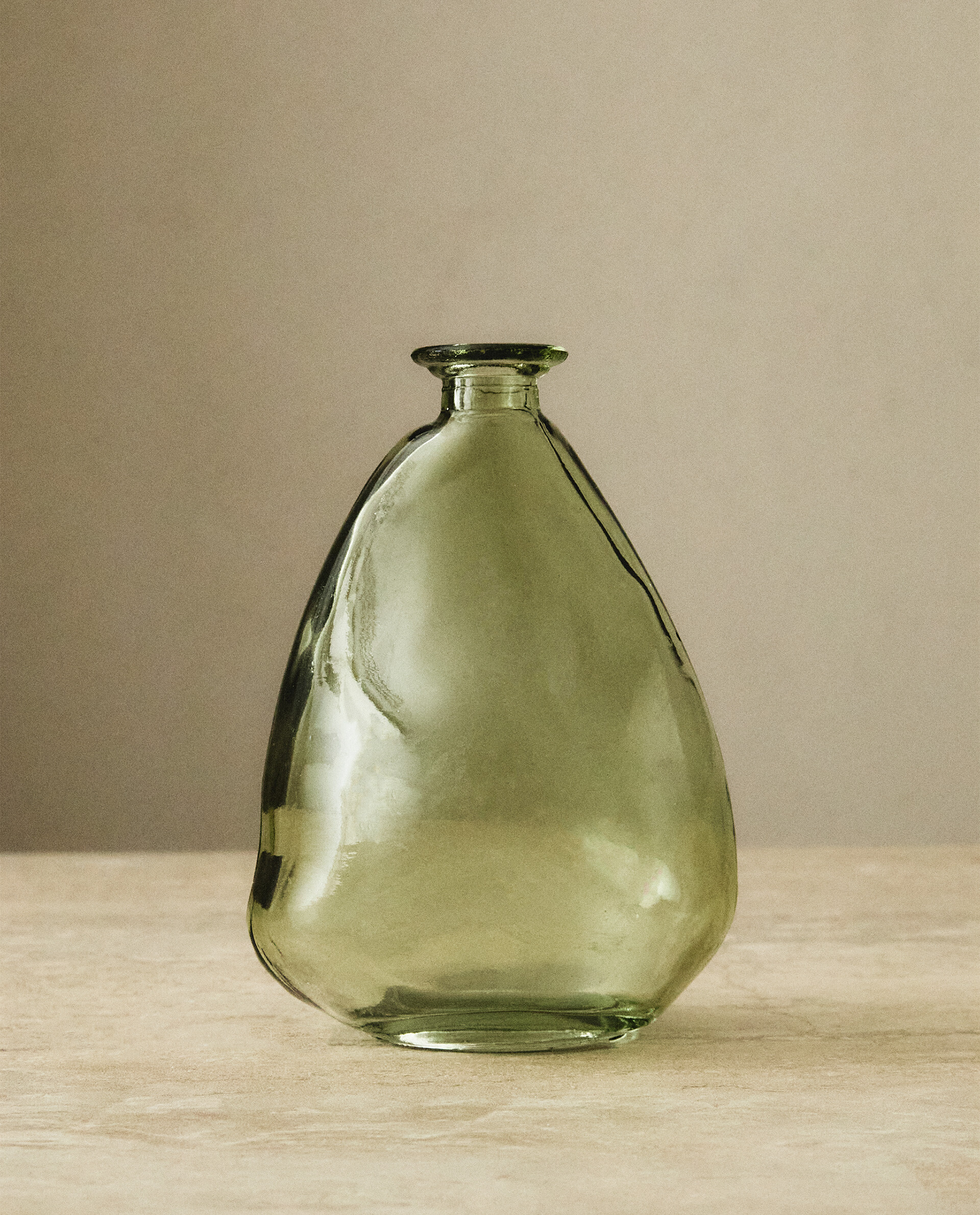 Green Glass Vase Zara Home United Kingdom