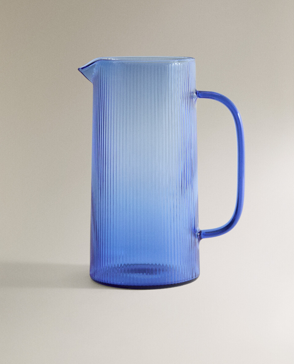 BOROSILICATE JUG WITH LINE DESIGN | Zara Home UAE - DUBAI/SHARJAH/AJMAN ...