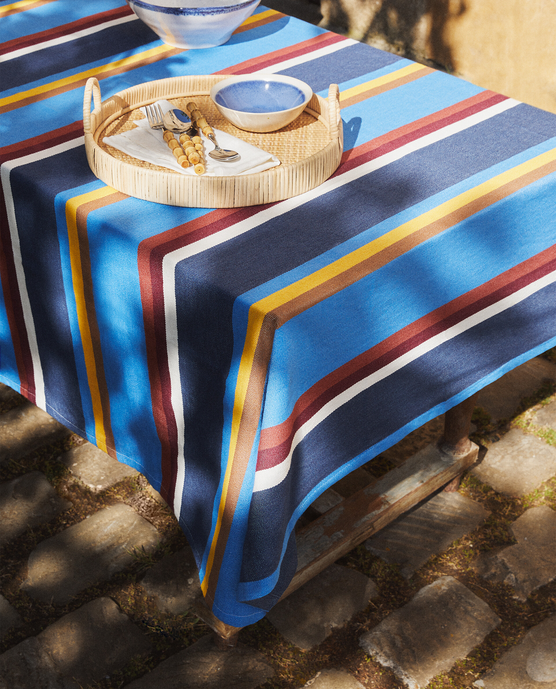 STRIPED COTTON TABLECLOTH | Zara Home UAE - ABU DHABI/AL AIN/RAS AL ...