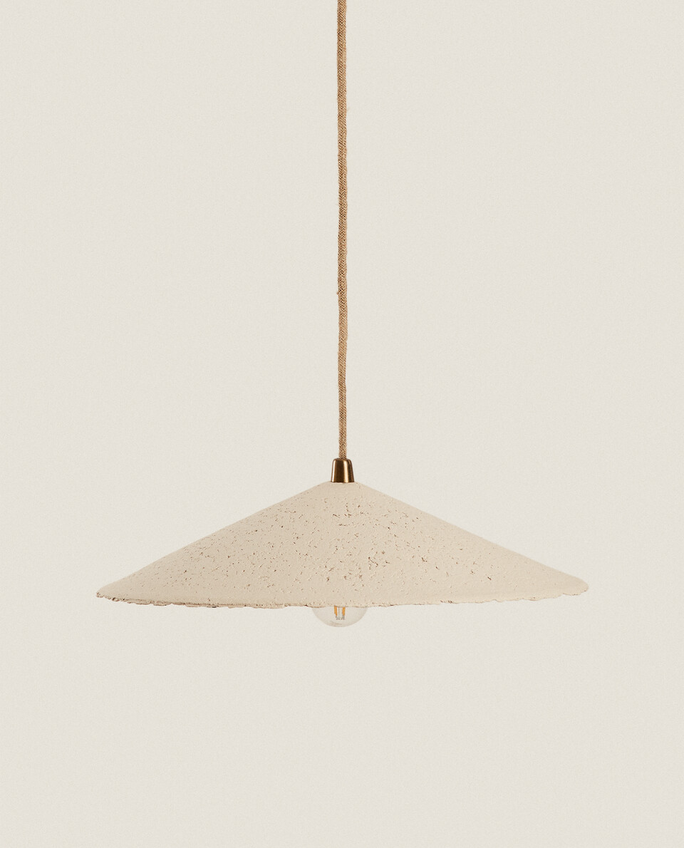 PAPIER-MÂCHÉ CEILING LAMP - See all - BEDROOM - LIGHTING | Zara Home ...