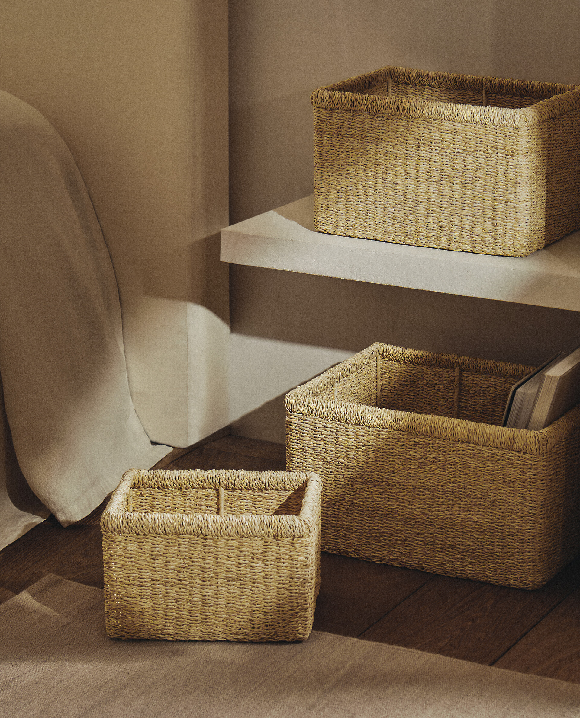 RECTANGULAR SEAGRASS BASKET | Zara Home United States of America
