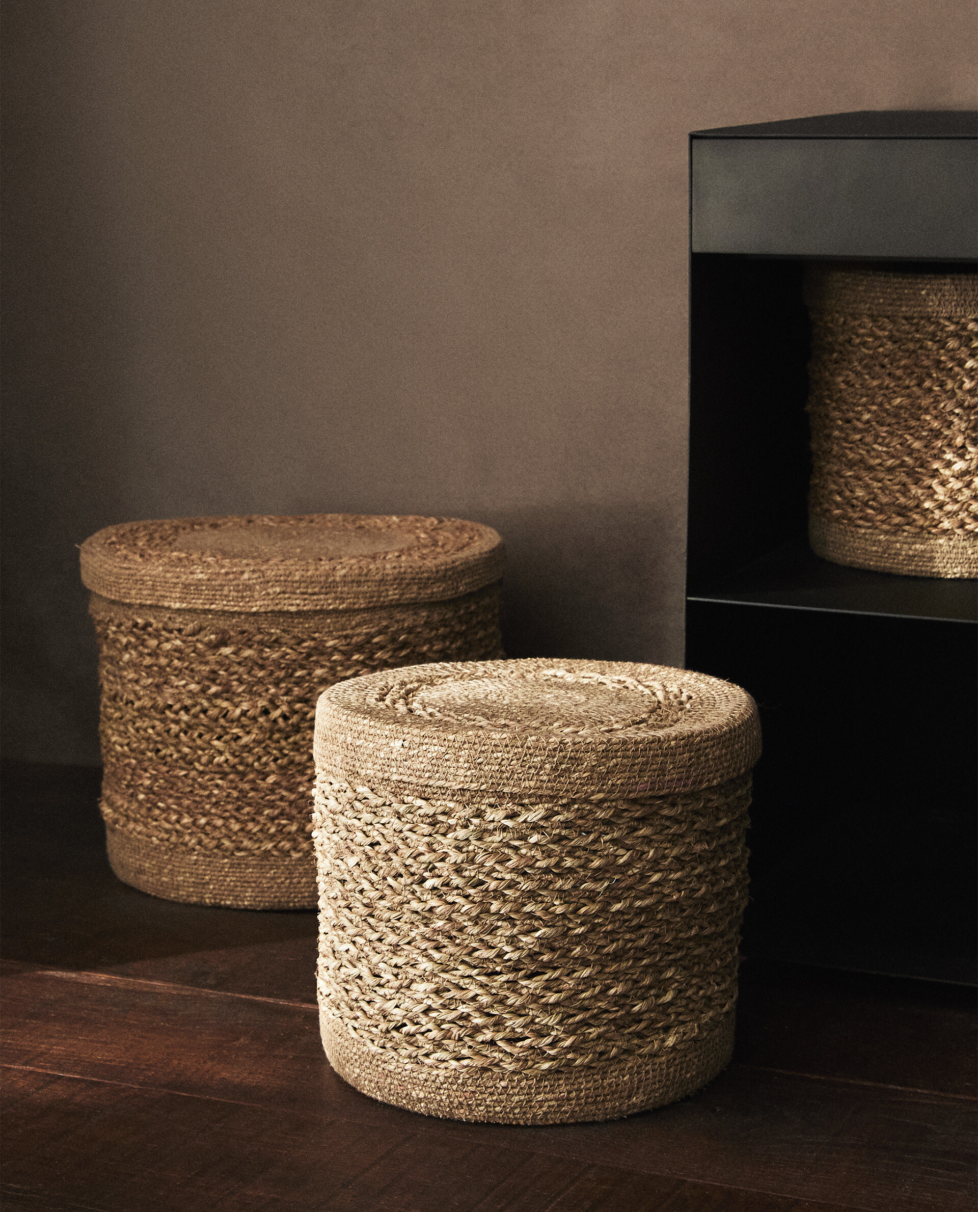 SEAGRASS BASKET WITH LID | Zara Home United States of America