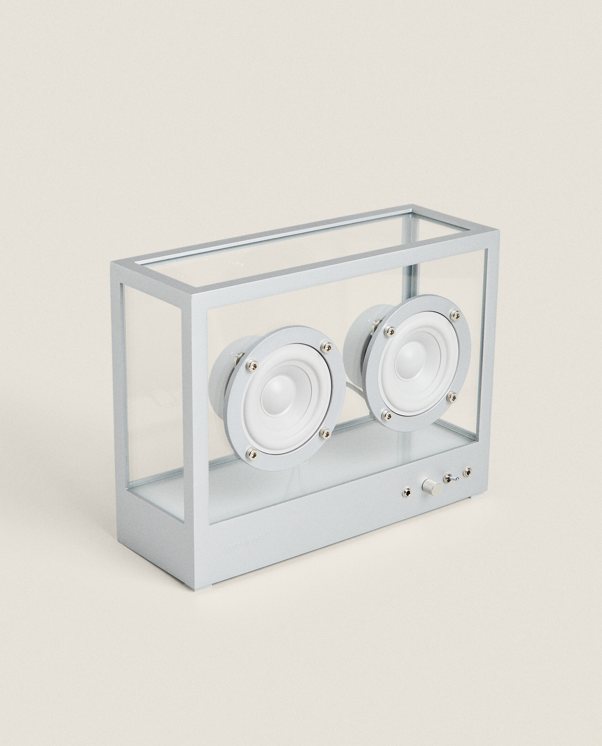 SMALL TRANSPARENT ALUMINIUM GLASS SPEAKER | Zara Home Hong SMALL TRANSPARENT ALUMINIUM GLASS SPEAKER | Zara Home Hong