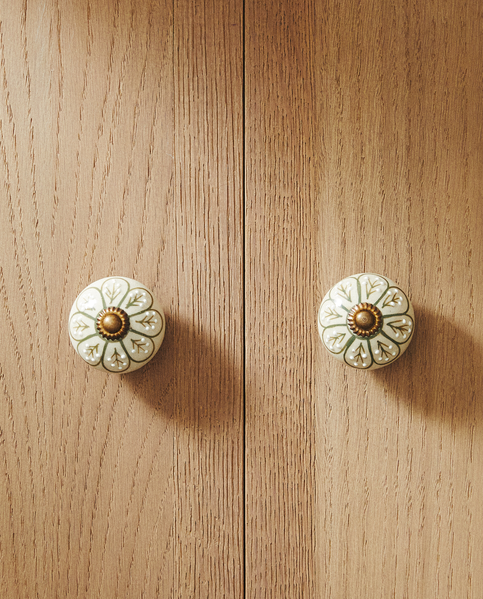 Ceramic Flower Door Knob Pack Of 2 Zara Home United Kingdom