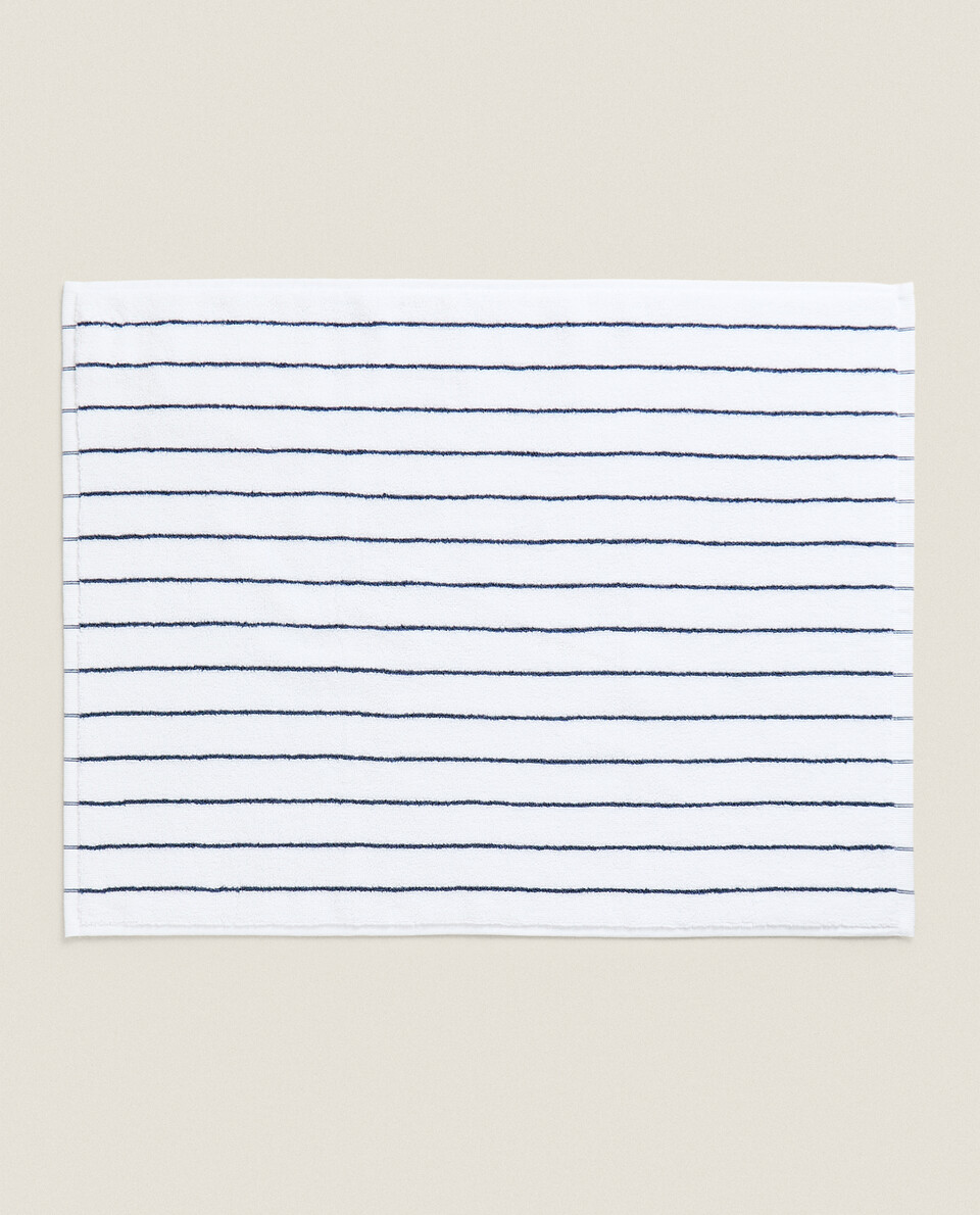 CONTRAST STRIPE BATH MAT | Zara Home United States of America
