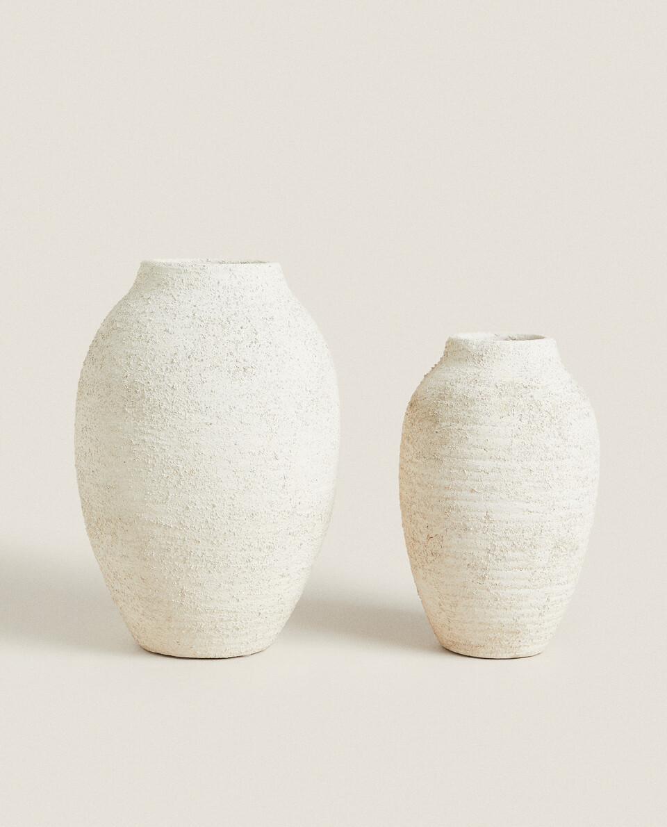 ROUGH-EFFECT CERAMIC VASE | Zara Home Kuwait