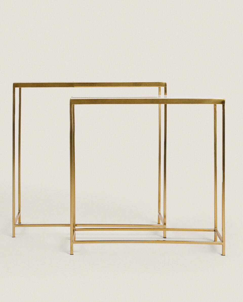 METALLIC MARBLE TABLES | Zara Home UAE - ABU DHABI/AL AIN/RAS AL-KHAIMAH‎