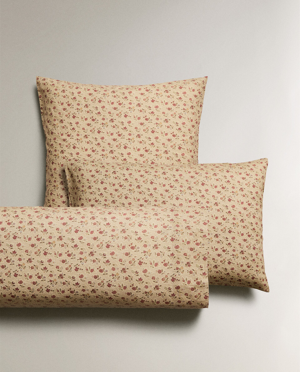 FLORAL PRINT PILLOWCASE | Zara Home Saudi Arabia