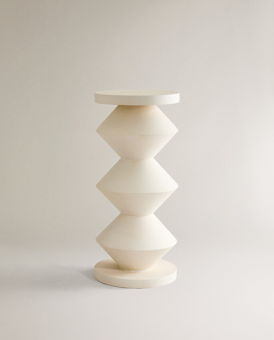 NANUSHKA HIGH SIDE TABLE WITH MICROCEMENT EFFECT | Zara Home Deutschland