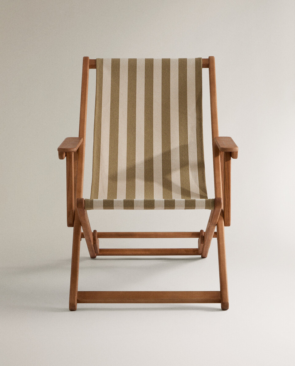 STRIPED FOLDING LOUNGE CHAIR | Zara Home Deutschland