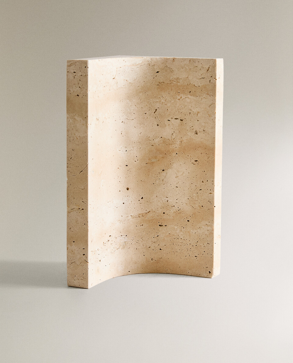 TRAVERTINE STONE BOOKEND | Zara Home UAE - ABU DHABI/AL AIN/RAS AL-KHAIMAH‎