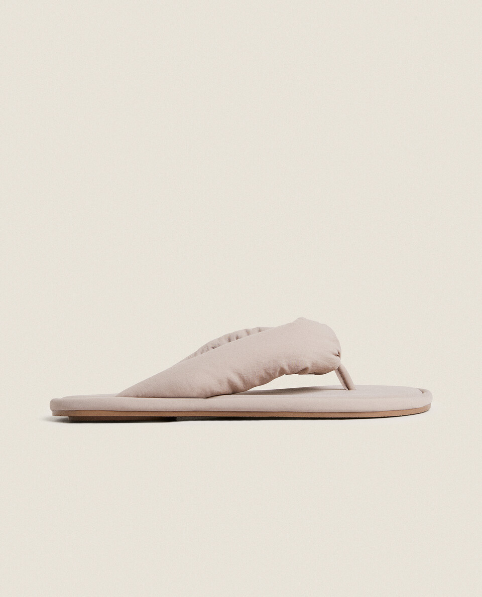 TECHNICAL FABRIC OPEN SLIPPERS | Zara Home Worldwide