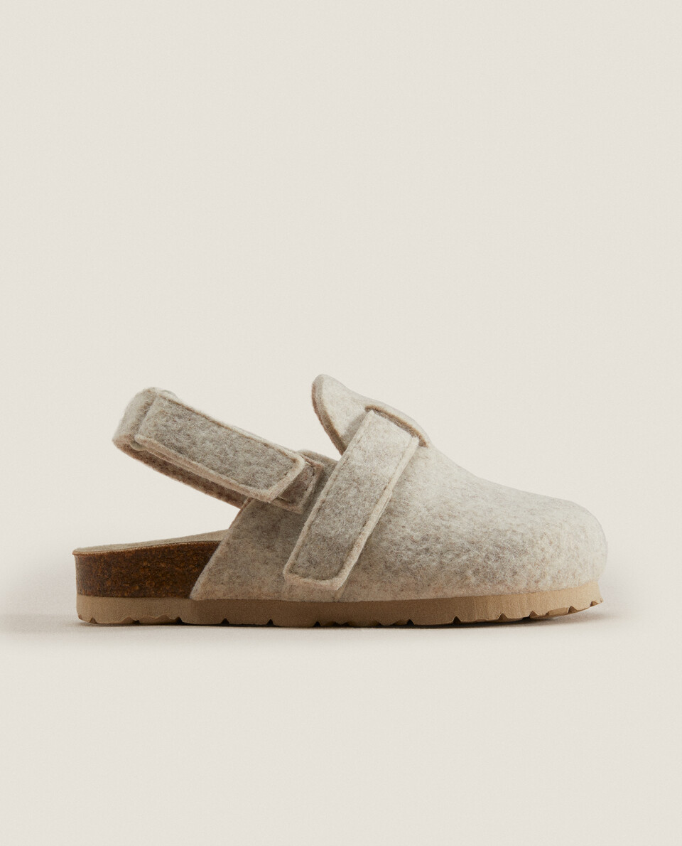 FELT CLOGS WITH BACK STRAP | Zara Home United Kingdom