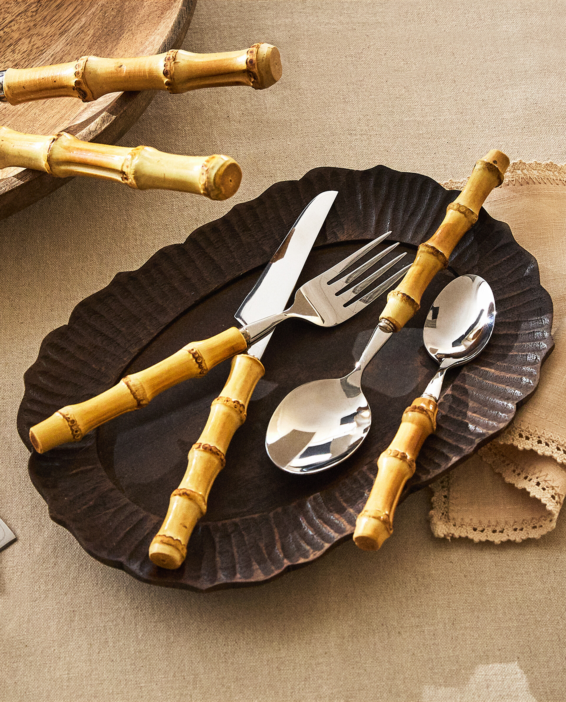 FLATWARE SET WITH BAMBOO HANDLE - See all - FLATWARE - DINING - NEW ...
