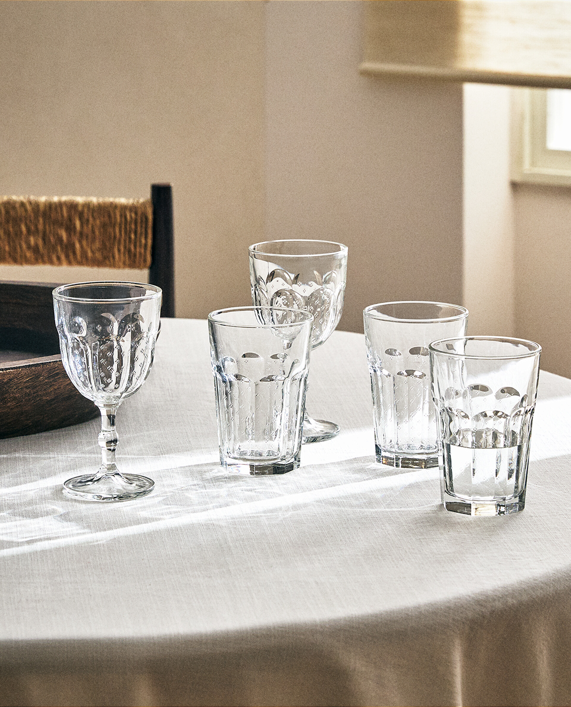 RAISED FLORAL GLASS GLASSWARE SET - Sets - GLASSWARE - DINING | Zara ...