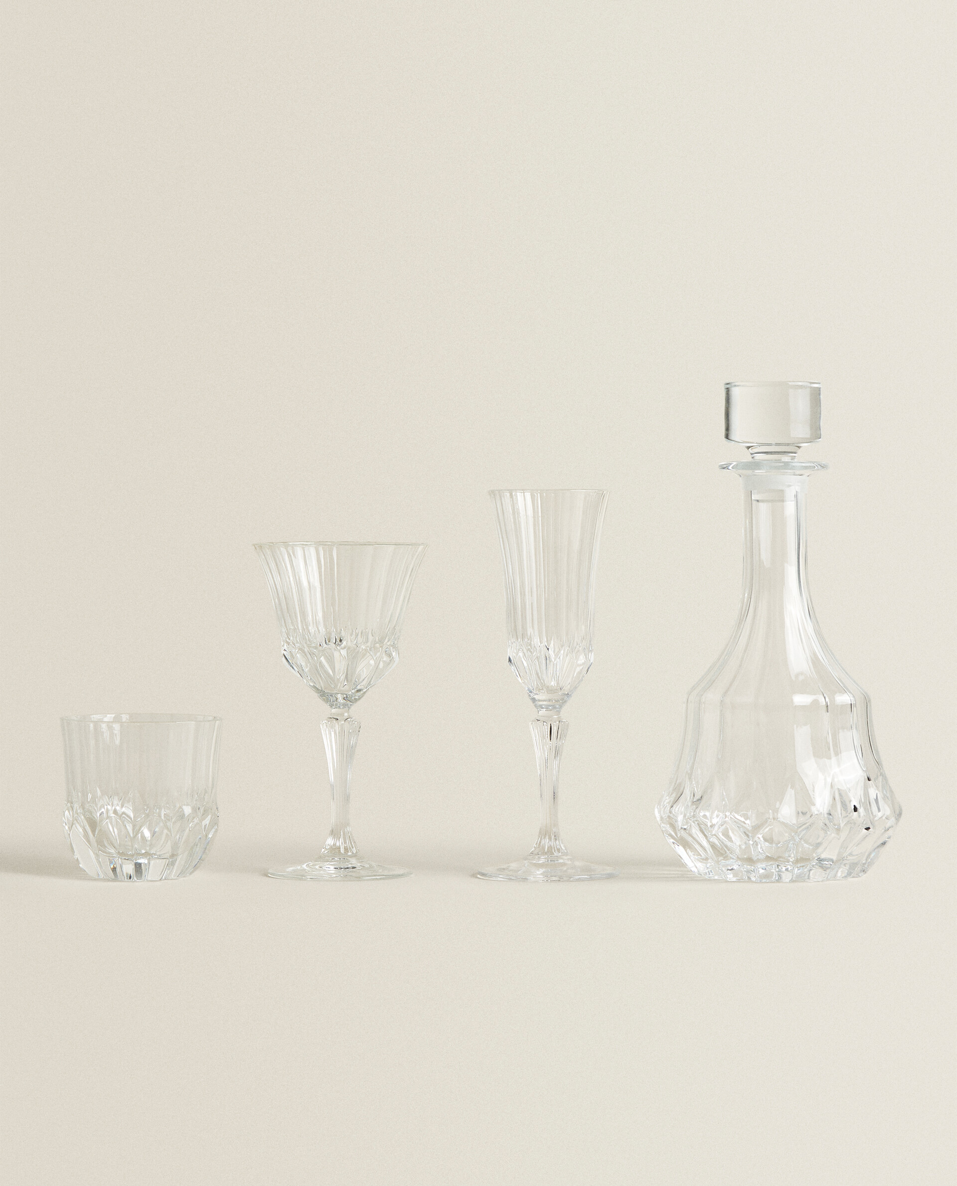 CUT CRYSTALLINE GLASSWARE SET - Sets - GLASSWARE - DINING | Zara Home ...