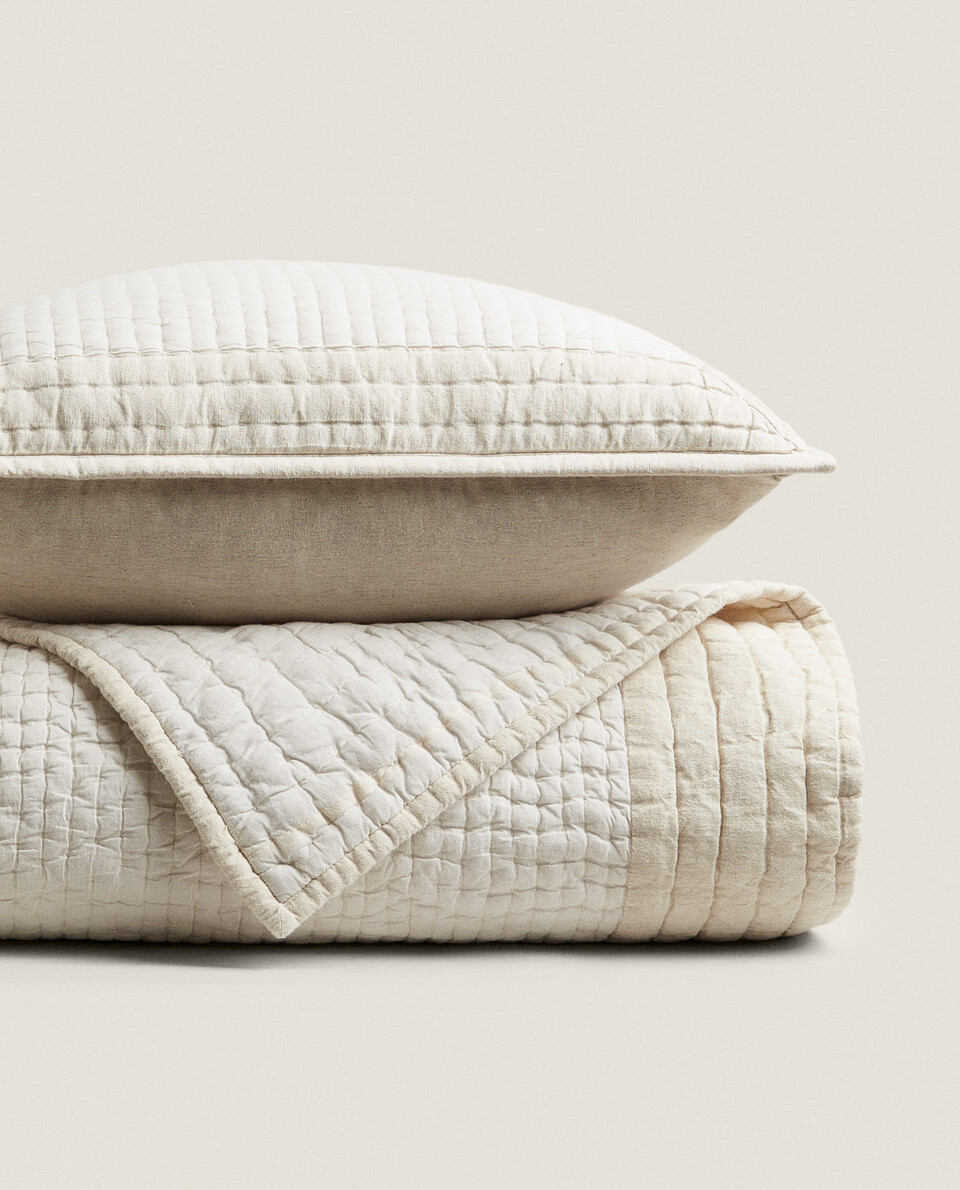 QUILTED LINEN QUILT | Zara Home United Kingdom