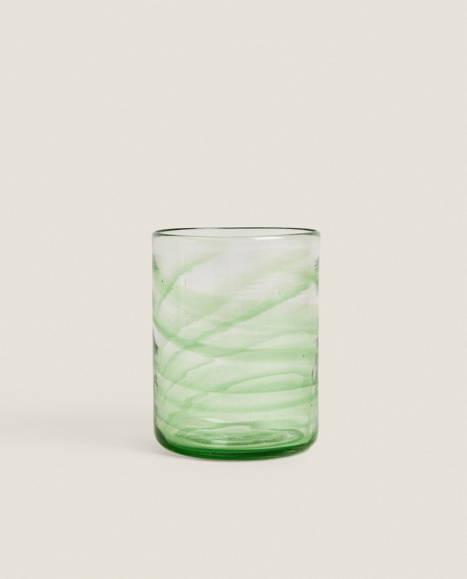 Coloured Blown Glass Tumbler Zara Home Uae Abu Dhabial Ainras Al