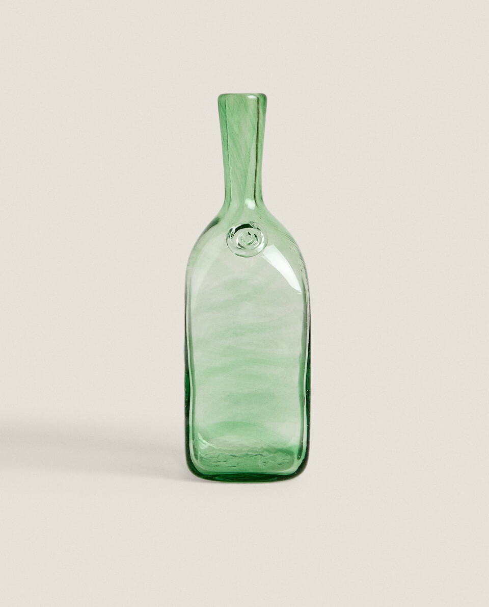Coloured Blown Glass Bottle Zara Home Uae Abu Dhabial Ainras Al