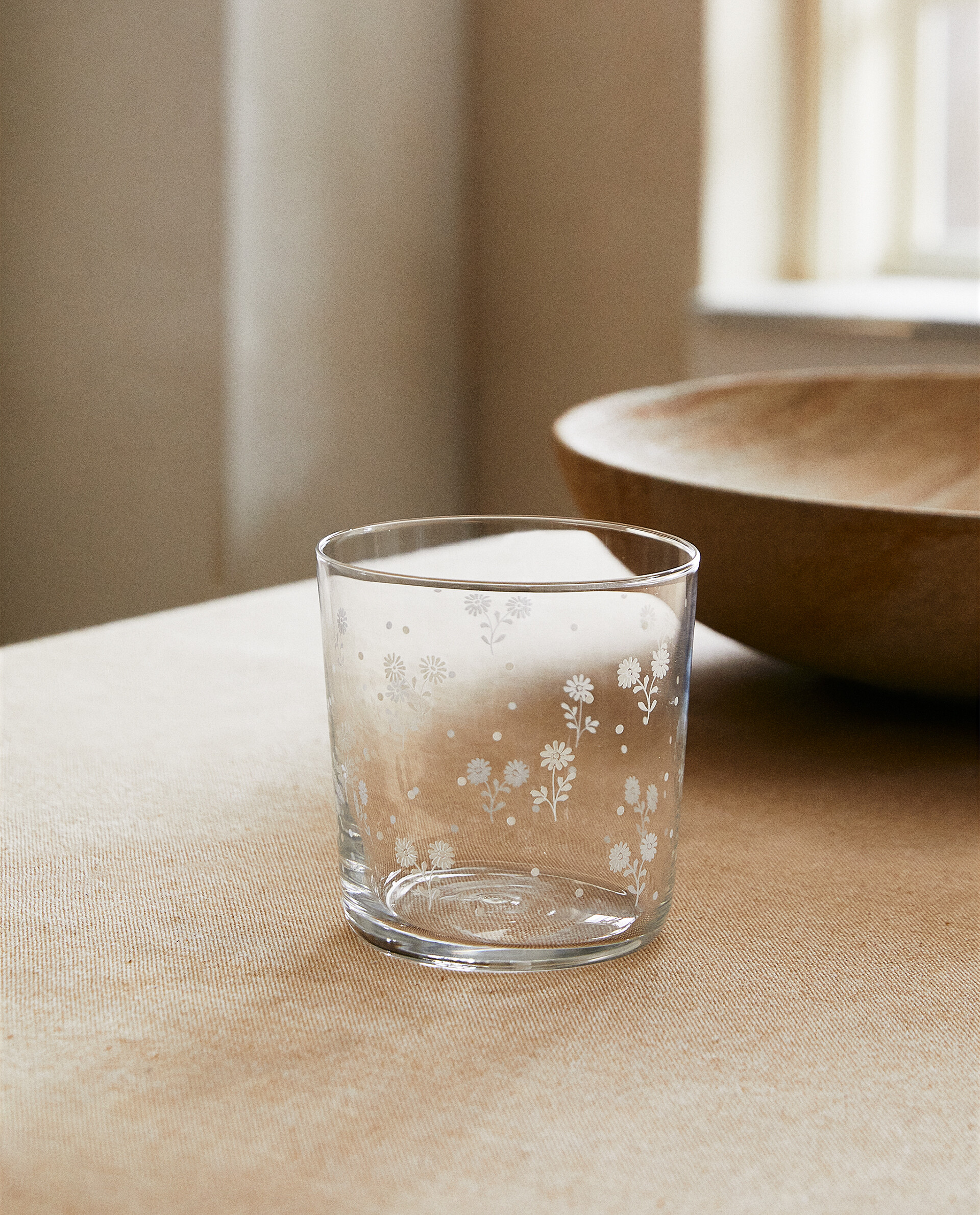 Floral Glass Tumbler Zara Home Uae Abu Dhabial Ainras Al Khaimah