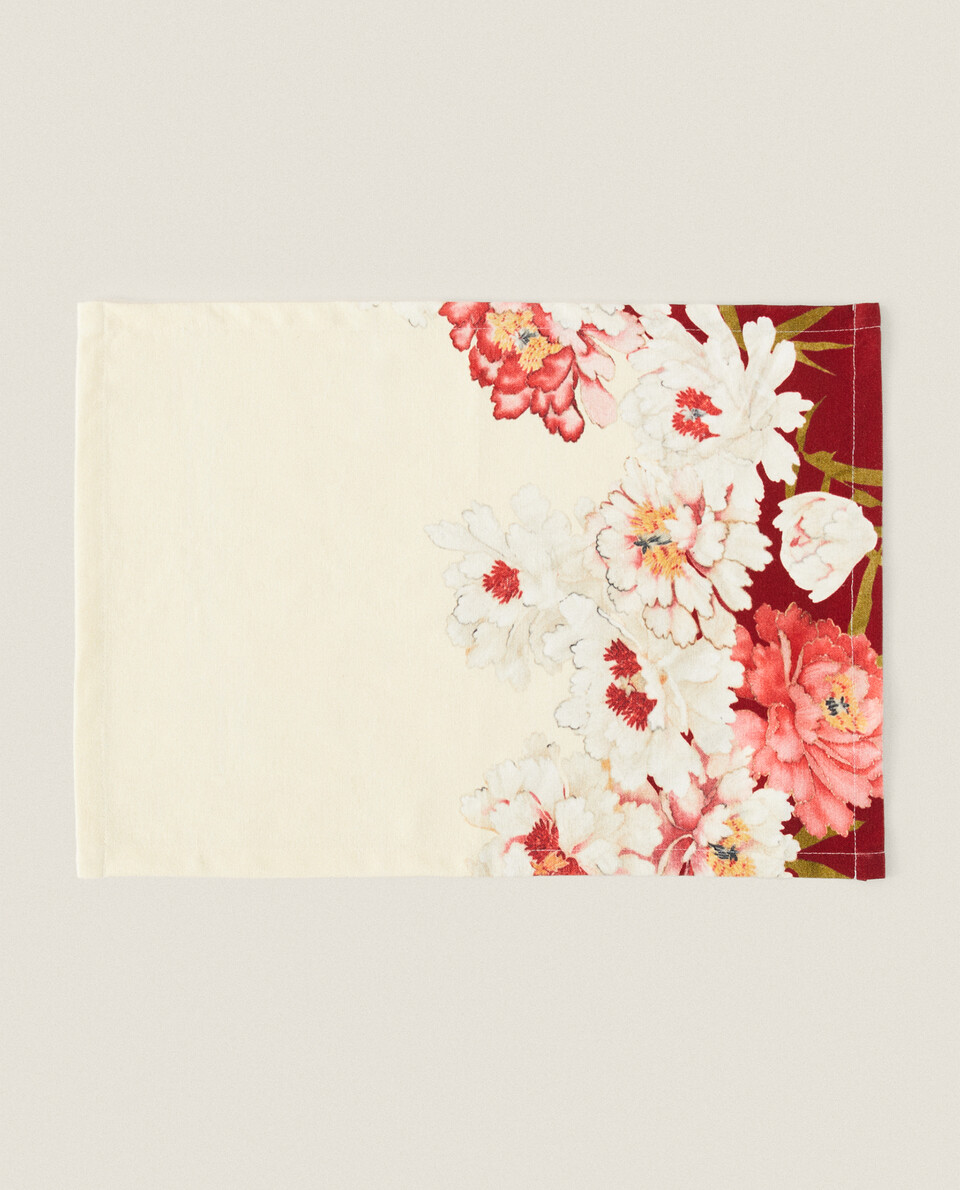 SET DE TABLE COTON FLEURS | Zara Home France