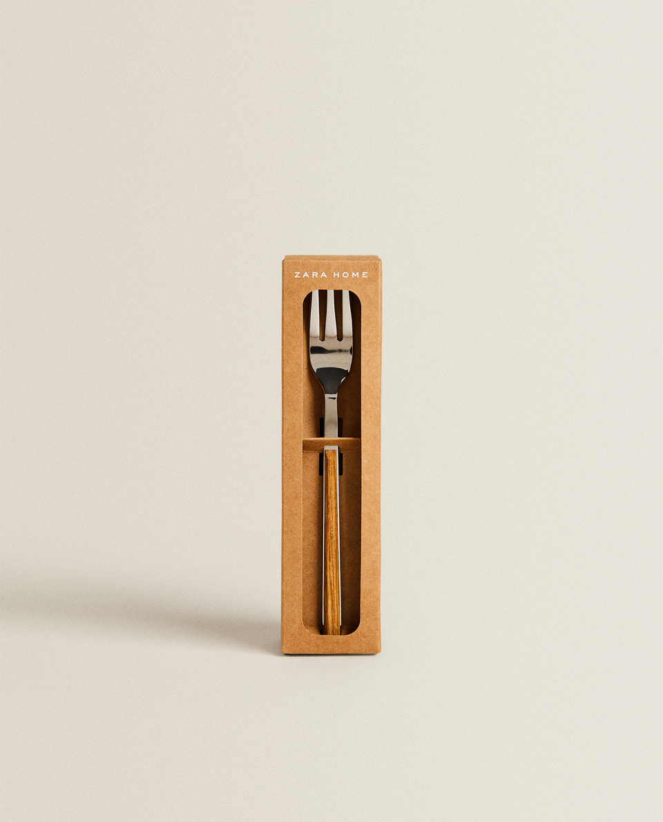 BOX 4 BRUNCH FORKS WITH WOOD-EFFECT HANDLE - Rustic tart - EDITORIALS ...