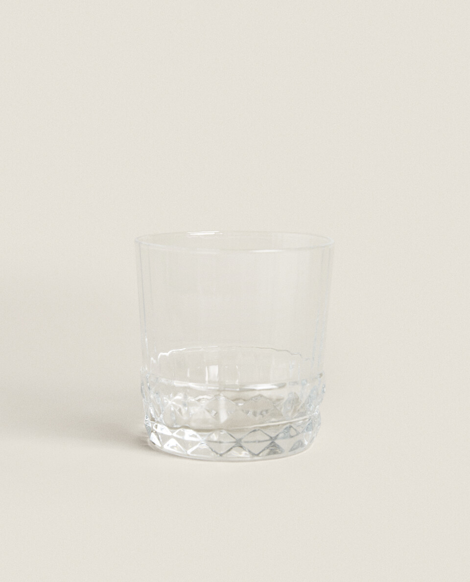 Faceted Glass Tumbler Zara Home Uae Abu Dhabial Ainras Al Khaimah