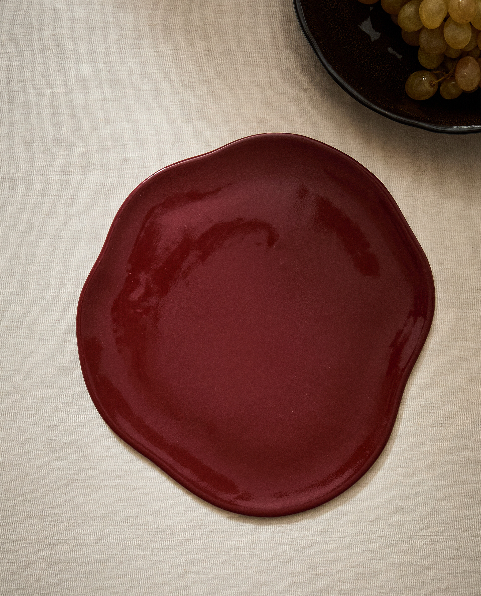 Irregular Stoneware Dinner Plate Zara Home Uae Dubaisharjahajman
