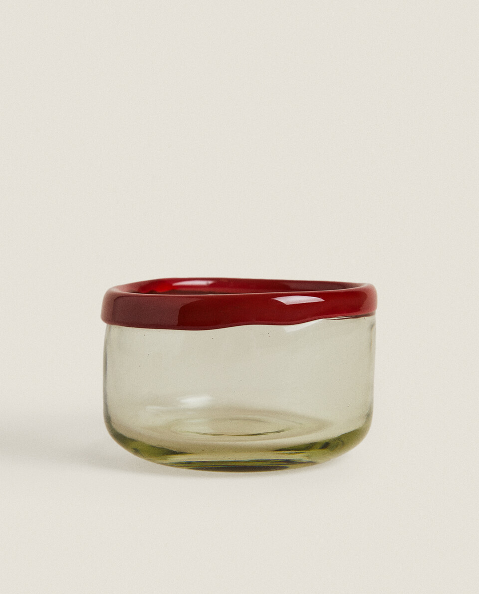 RIMMED GLASS BOWL | Zara Home UAE - ABU DHABI/AL AIN/RAS AL-KHAIMAH‎
