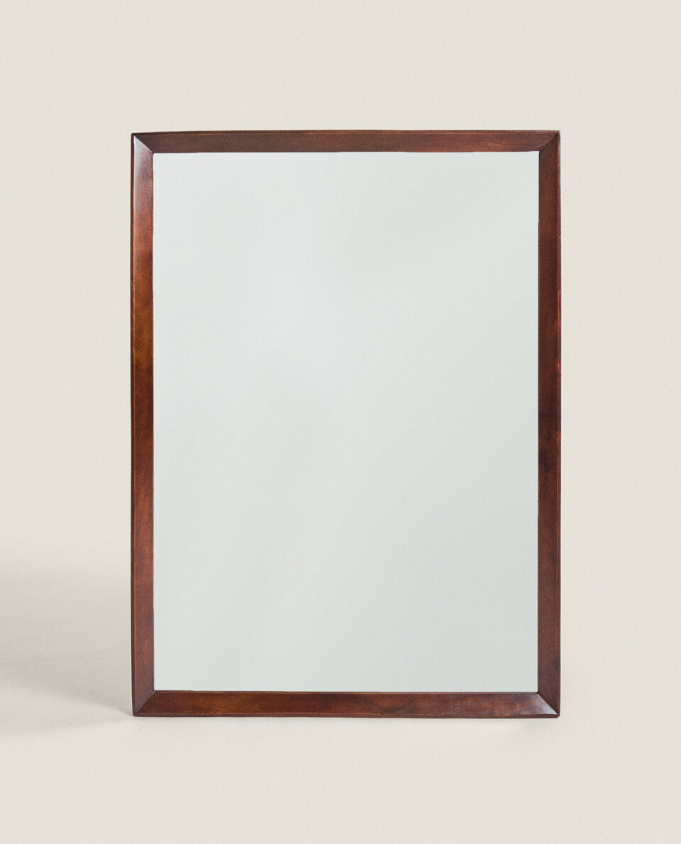 RECTANGULAR WALL MIRROR WITH WOODEN FRAME Zara Home United States Of RECTANGULAR WALL MIRROR WITH WOODEN FRAME Zara Home United States Of